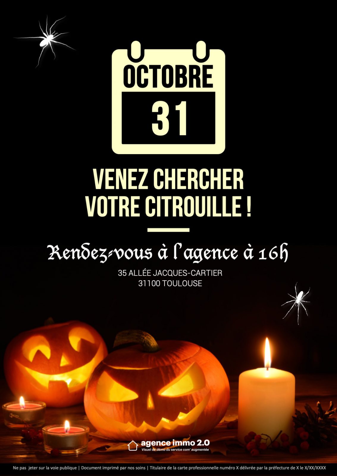 Design Flyer Immobilier pour votre fête d'Halloween - Hors Collection ... Design Flyer Immobilier pour votre fête d'Halloween - Hors Collection ...